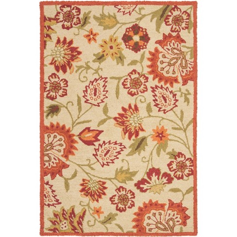 Blossom Blm862 Hand Hooked Area Rug - Beige/multi - 4'x6' - Safavieh ...