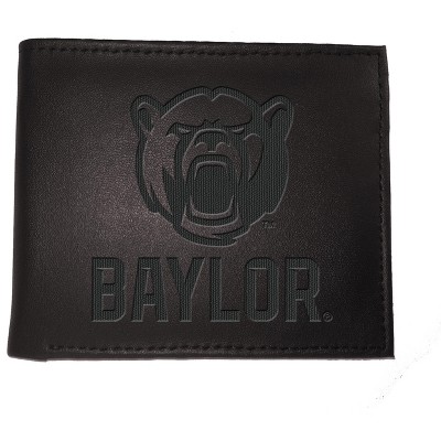 Evergreen Ncaa Baylor Bears Black Leather Bifold Wallet Officially ...