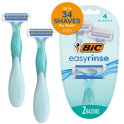 Bic Easy Rinse Women's 4-blade Disposable Razors - 2ct : Target