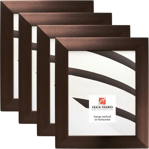 Modern Aesthetics 150 Brushed Bronze 8x10 Inch Picture Frame, Set Of 4 ...