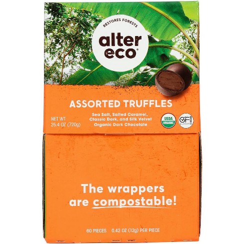 Alter Eco Chocolate Truffle Medley Organic - 60 Pc : Target