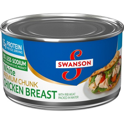Swanson Low Sodium Canned Chicken - 12.5oz : Target