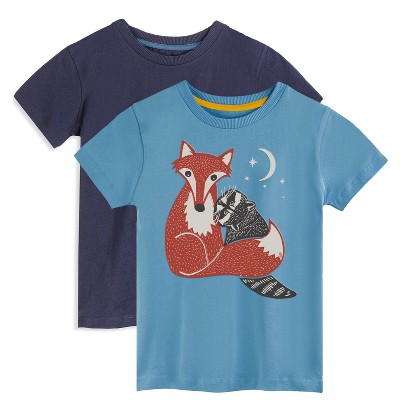 Mightly Boys & Girls Fair Trade Organic Cotton Graphic Short Sleeve T ...