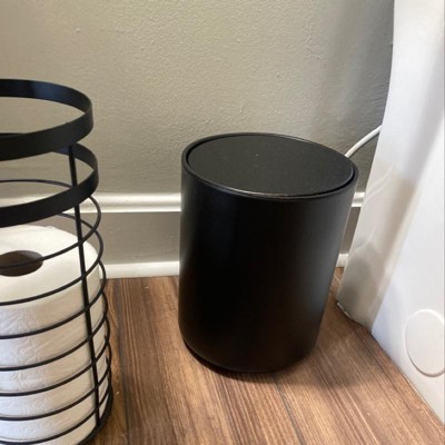 Metal Waste Can Black - Threshold™ : Target