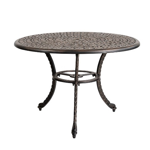Kinger Home 41-inch Patio Outdoor Dining Table, Round Outdoor Dining ...