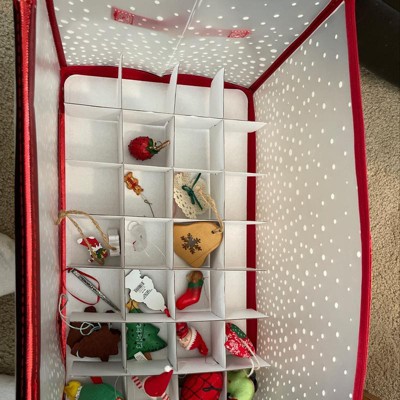 Simplify - 112ct Ornament Storage Organizer Red : Target