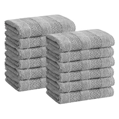 6pk Washcloth Set Dark Gray - Room Essentials™ : Target
