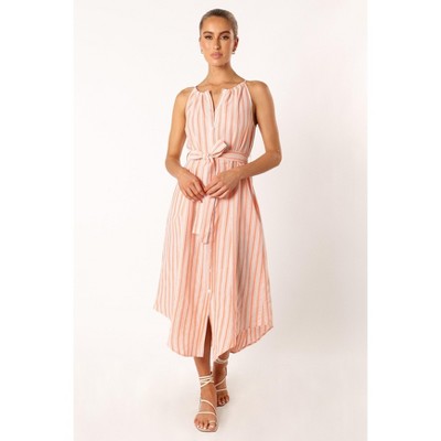 Arabella Midi Dress - Orange Stripe M : Target