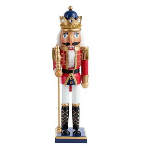 15.0 Inch King Soldier Nutcracker Wood Decorative Nutcrackers : Target