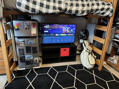 Storage Tv Stand For Tvs Up To 43" Black - Room Essentials™ : Target