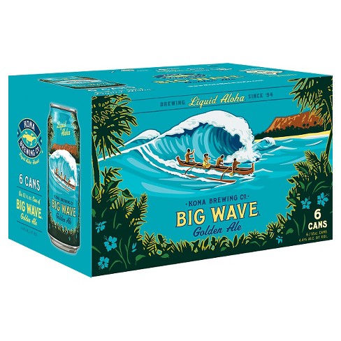 Kona Big Wave Golden Ale Beer - 6pk/12 Fl Oz Cans : Target