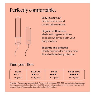 Cora Organic Cotton Tampon Collection : Target
