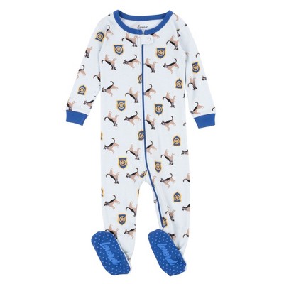Leveret Footed Cotton Pajamas Police Dog 6-12 Month : Target