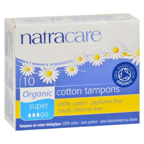 Natracare Organic Cotton Tampons Super - 10 Ct : Target