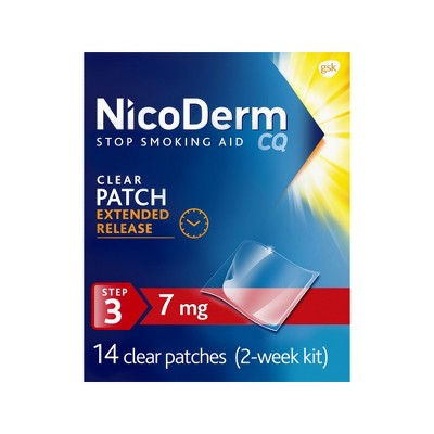 Nicoderm Cq Stop Smoking Aid Clear Patches Step 3 - 14ct : Target