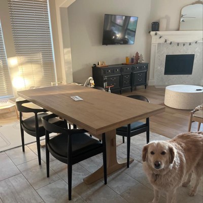 Pedestal Wood Dining Table - Natural - Hearth & Hand™ With Magnolia ...