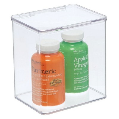 Mdesign Plastic Stackable Household Storage Container With Lid : Target