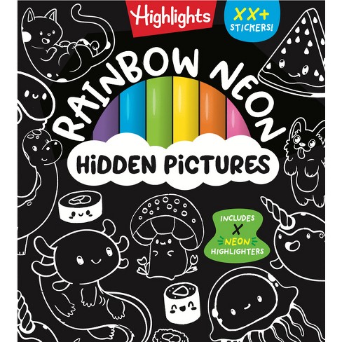 Rainbow Neon Hidden Pictures - (highlights Hidden Pictures Puzzles To ...