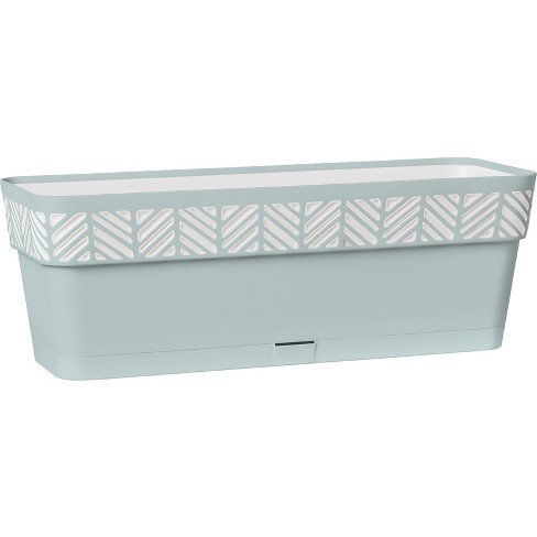 Deroma Mosaic 7 In. H X 7 In. W X 20 In. D Resin Vaso Save Balcony ...