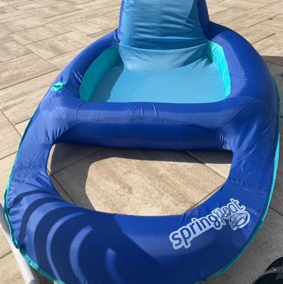 Swimways Spring Float Recliner Swim Lounger For Pool Or Lake With Hyper ...