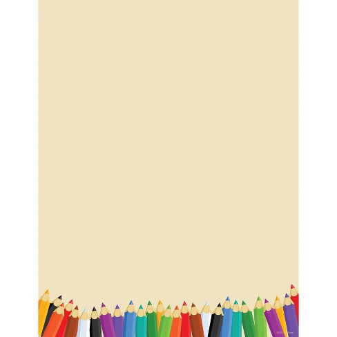 80ct Back To School Letterhead Ivory : Target