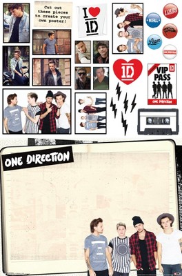 Trends International One Direction - Collage Unframed Wall Poster ...