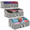 Sorbus 3 Pack Trapezoid Storage Box - Fabric Storage Baskets, Foldable ...
