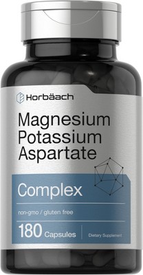 Horbaach Magnesium Potassium Aspartate Complex | 180 Capsules : Target