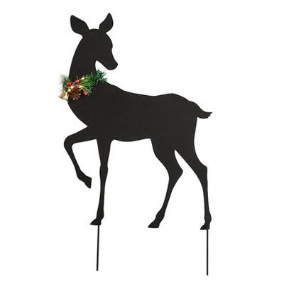 The Lakeside Collection Lighted Deer Garden Stake - Doe : Target