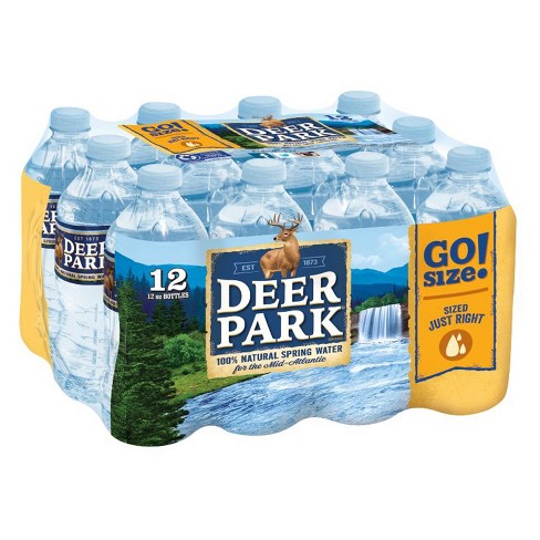 Deer Park Brand 100% Natural Spring Water - 12pk/12 Fl Oz Bottles : Target