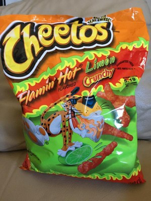 Cheetos Crunchy Flamin' Hot Limón Cheese Flavored Snacks - 8.5oz : Target