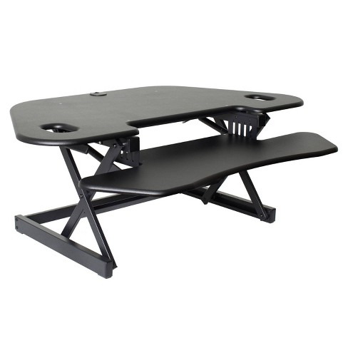 Height Adjustable Sit To Standing Corner Desk Riser - Rocelco : Target