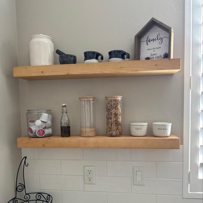 36" Floating Wood Shelf - Threshold™ : Target