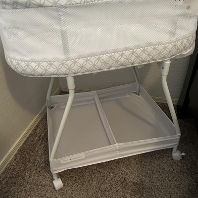 Delta Children Sweet Dreams Bassinet With Airflow Mesh - Gray Infinity ...