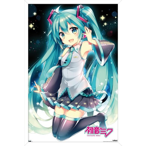 Trends International Hatsune Miku - Smile Framed Wall Poster Prints ...