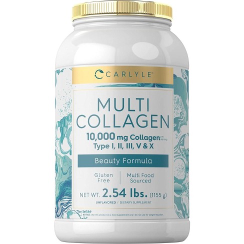 Carlyle Multi Collagen Powder 10000mg | 40 Oz | Type I, Ii, Iii, V & X ...