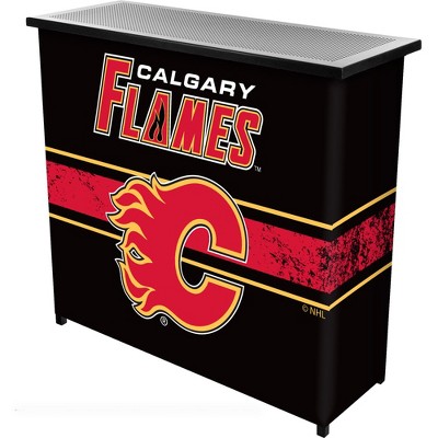 Calgary Flames Logo 2-shelf Portable Bar : Target