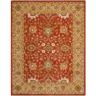 Antiquity AT249 Hand Tufted Area Rug - Rust/Gold - 7'6"x9'6" - Safavieh ...