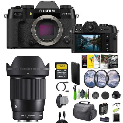 Fujifilm X-t50 Mirrorless Camera + Sigma 10-18mm Contemporary Lens ...