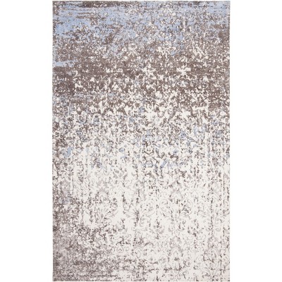 Palermo Plm826 Power Loomed Area Rug - Blue/beige - 5'1"x7'6 ...