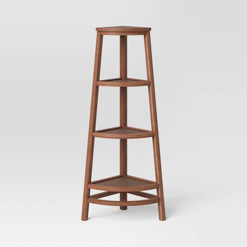 Haverhill Corner Accent Shelf Brown - Threshold™ : Target