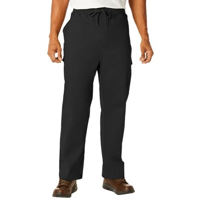 Kingsize Men's Big & Tall Ribbed Elastic Waist Stretch Cargo Pant ...