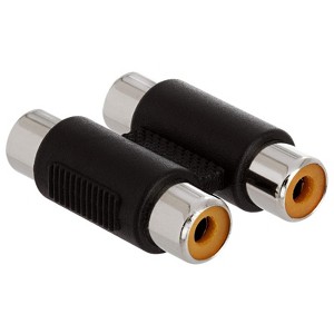 Cmple - RCA Coupler Audio Video Cable Adapter Composite Component ...