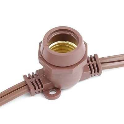 Novelty Lights E17 Intermediate Base 25 Bulbs Socket String Suspended ...