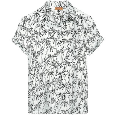 Happy Bay Men's Hawaiian Shirts Short Sleeve Button Down Shirt Mens ...