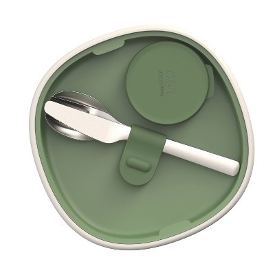 Berghoff Leo To Go Salad Bowl With Flatware Set, Microwave Safe : Target