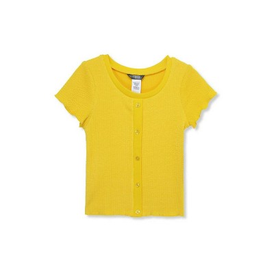 Girl's Textured Button Front Top - Truce : Target