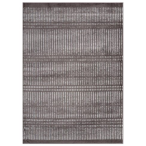 World Rug Gallery Contemporary Minimalistic Stripe Lines Area Rug ...