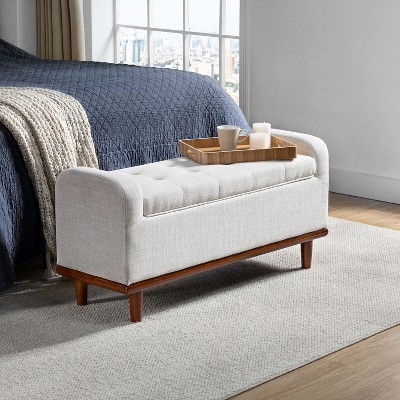 Edgaro Upholstered Storage Bench For Bedroom| Artful Living Design ...