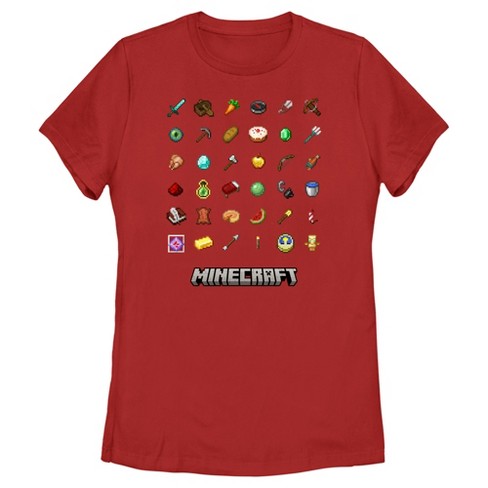 Women's Minecraft Item Collection T-shirt : Target